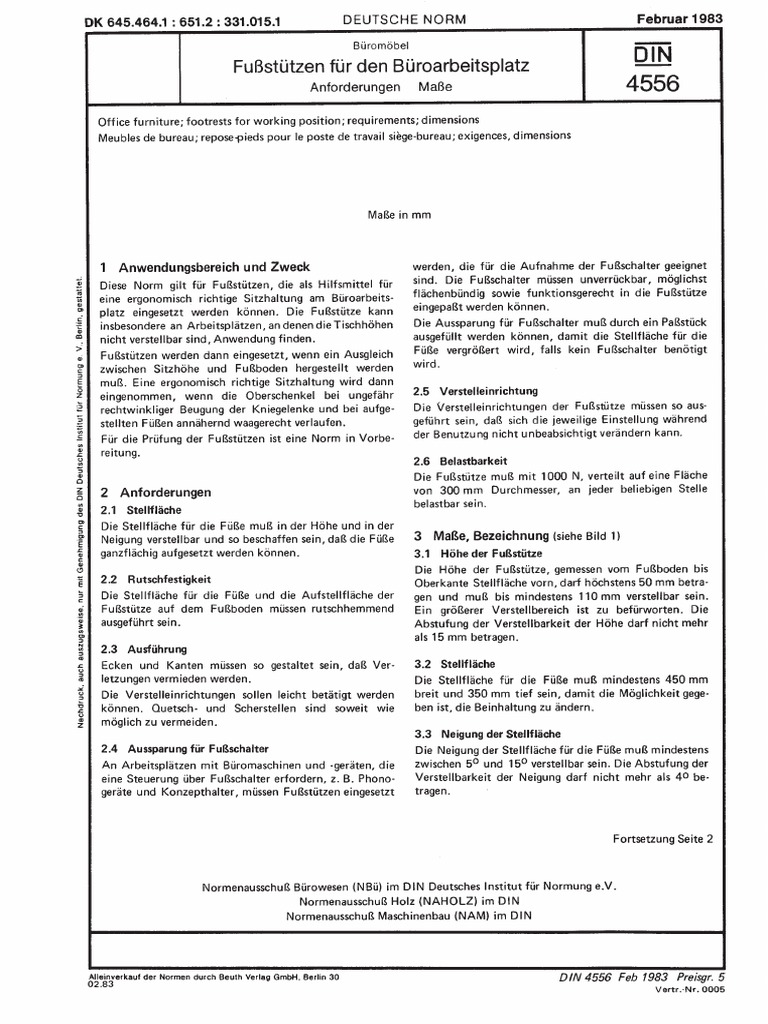 Din 4556 1983-02 | PDF