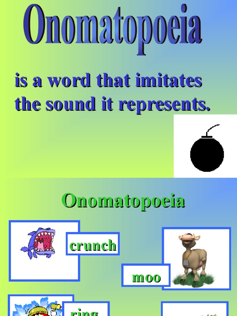 Onomatopoeia Comic Strip Activity | PDF | Language Arts & Discipline