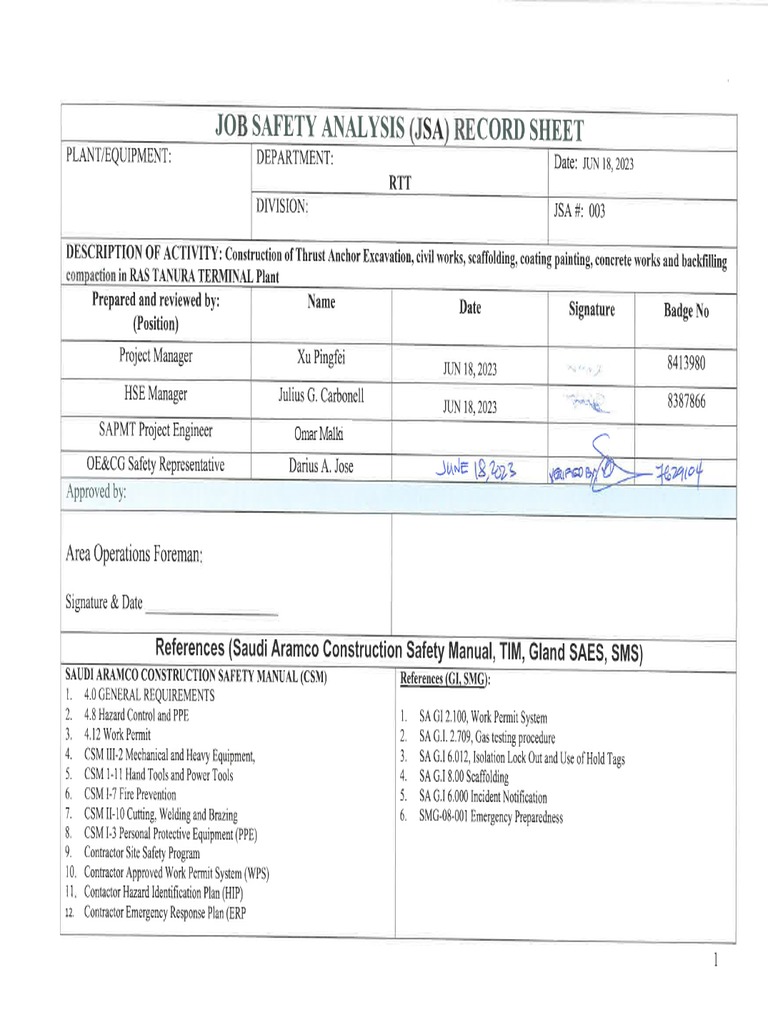 MIP17-HSE-JSA-RTT-004 JSA For Construction of Thrust Anchor in Ras ...