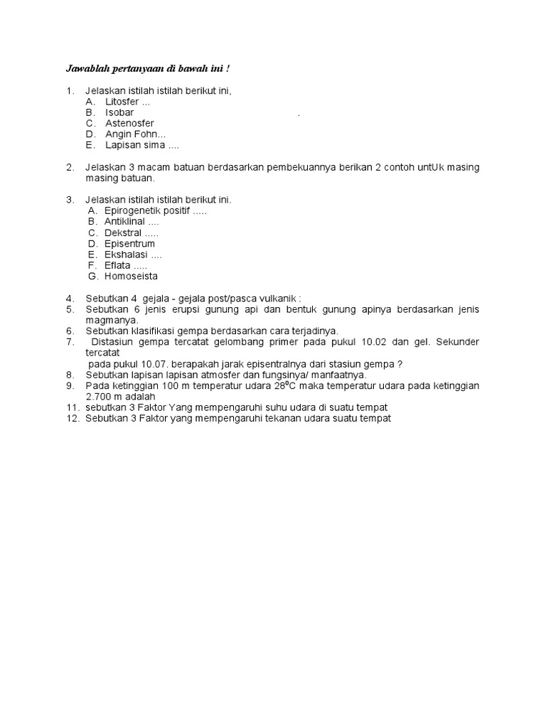 Epirogenetik dan Jenis Erupsi Vulkanik | PDF