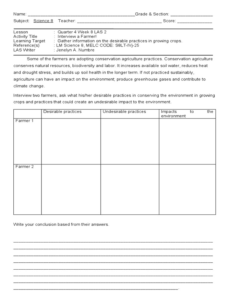 Q4_Science8_Week8_LAS 2 | PDF