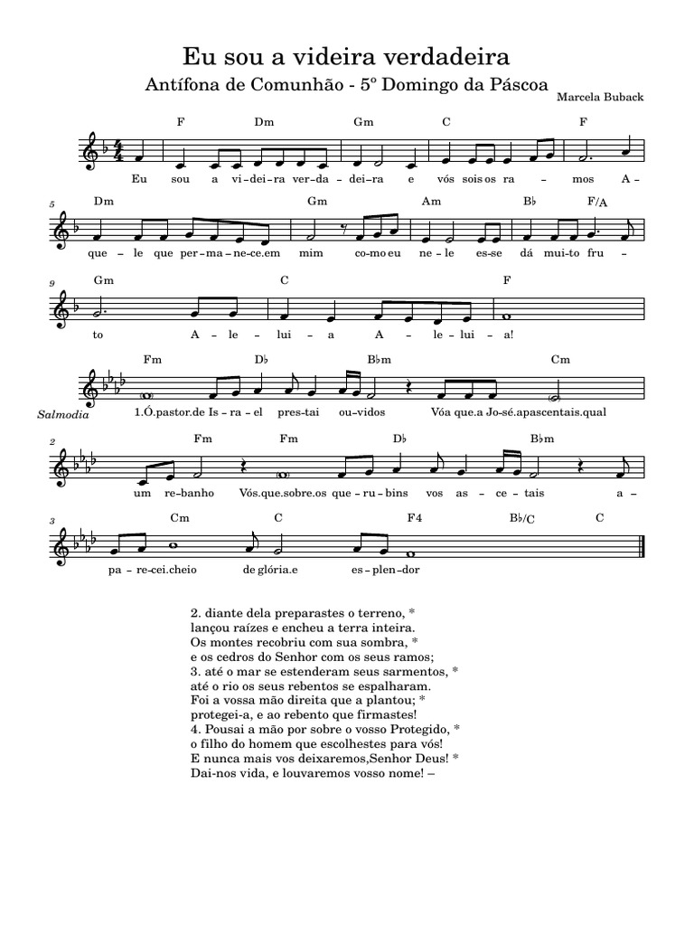 Eu Sou A Videira Verdadeira | PDF