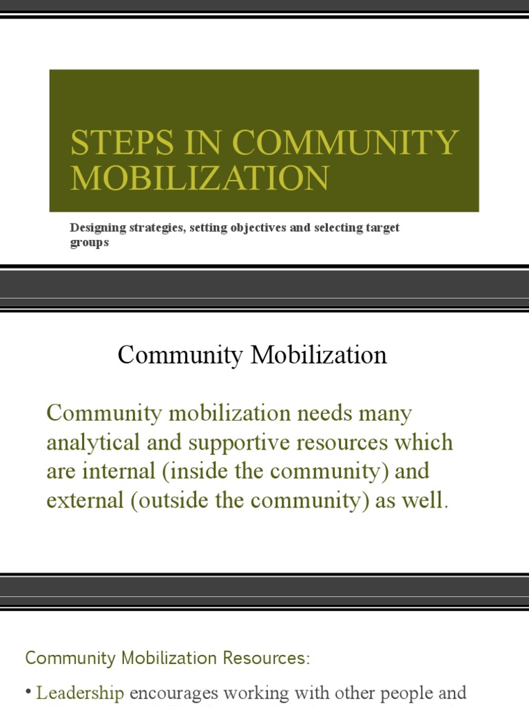 Community Mobilization Slides | PDF
