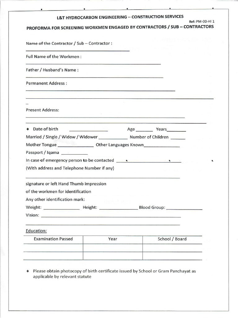 Screening Format | PDF