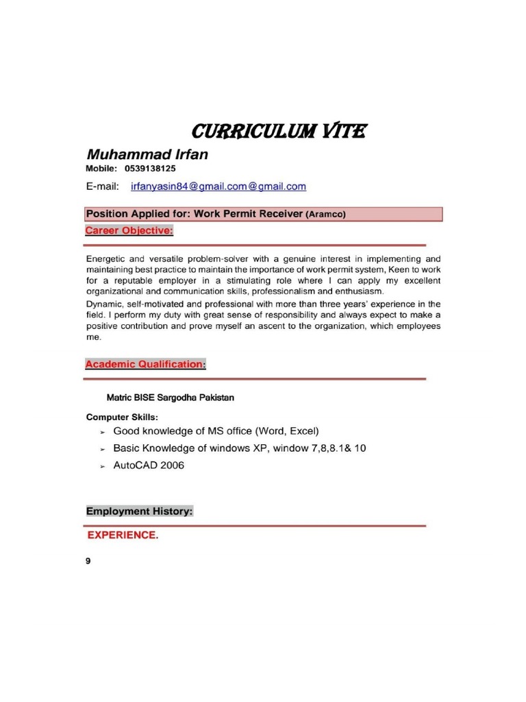 Irfan Aramco WPR | PDF