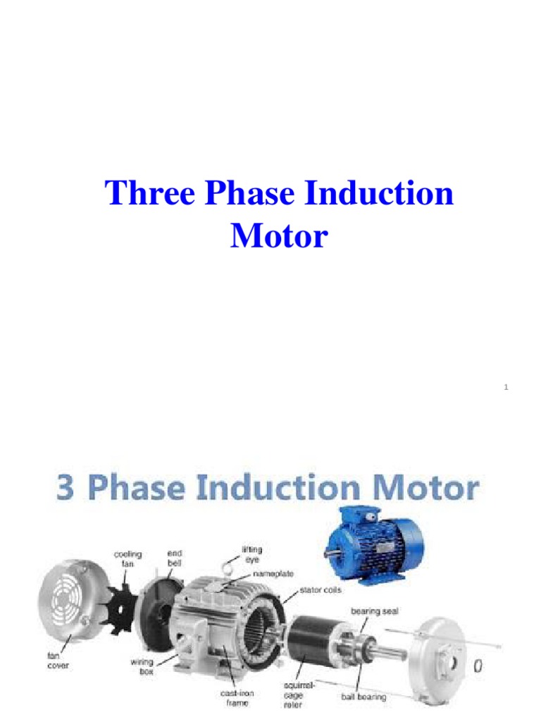 Three Phase Induction Motor | PDF | Electric Motor | Electromagnetic Induction