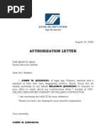 Authorization-Letter Pag Ibig | PDF