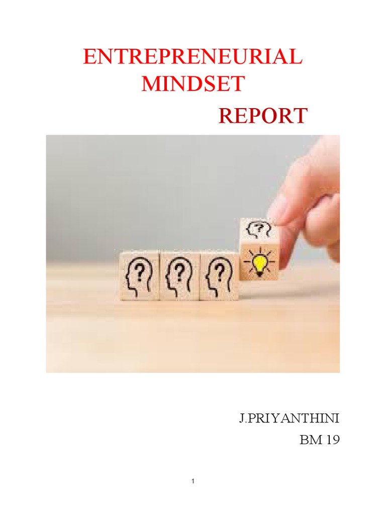 Understanding Entrepreneurial Mindset | PDF | Entrepreneurship | Mindset
