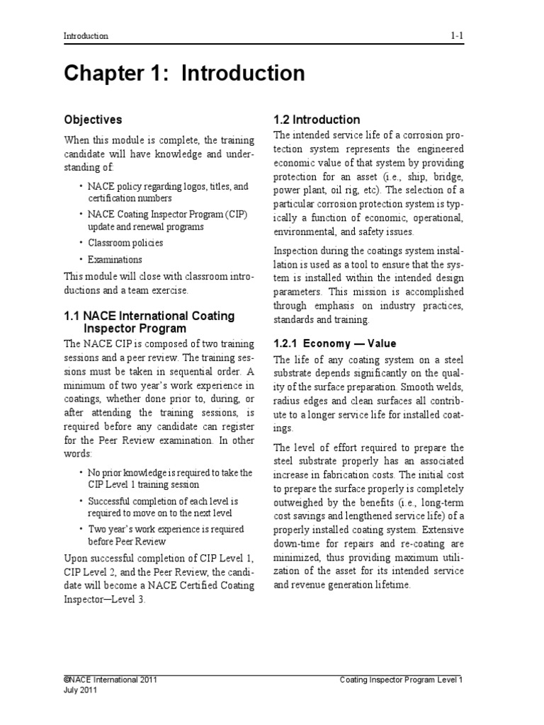 Coating Inspector Program Level 1 Studen 1 | PDF | Coating | Certification