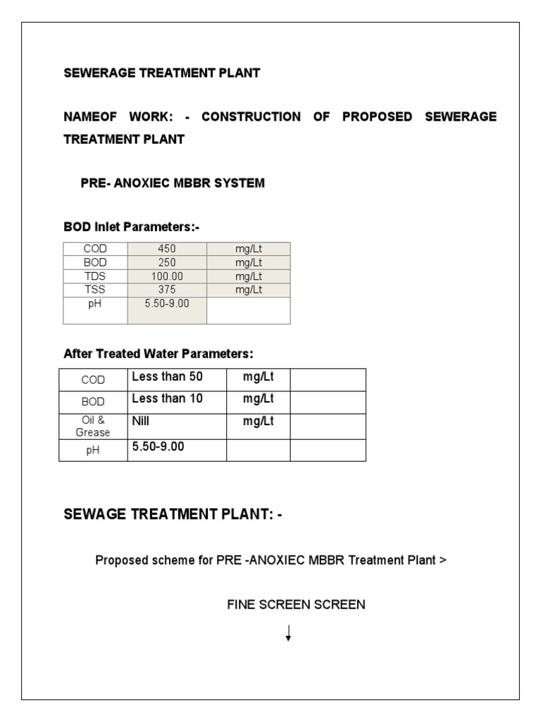 MBBR Technical Breif | PDF | Sewage Treatment | Filtration