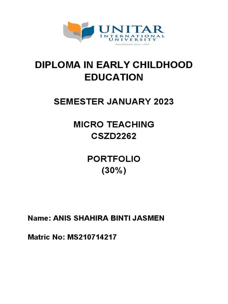 COVER Page For Portfolio 2 | PDF | Social Science