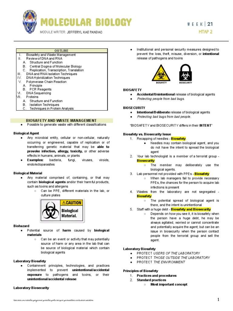 Mtap2 W21 Molbio | PDF | Science & Mathematics