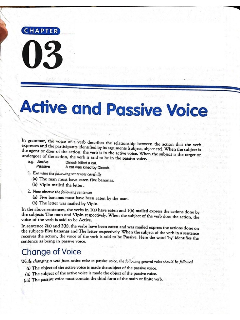 Active and Passive Voice | PDF