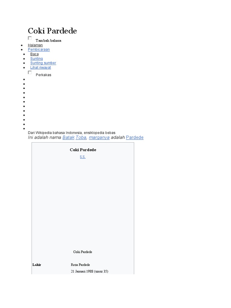 Coki Pardede | PDF