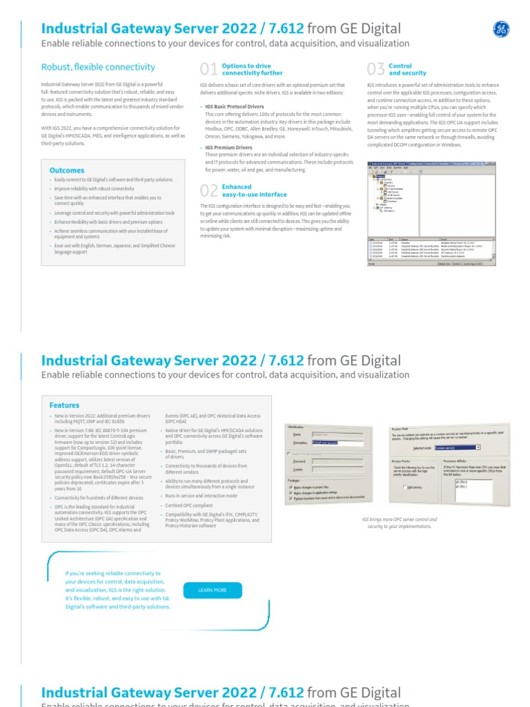 Industrial Gateway Server From Ge Digital | PDF | Scada | Computing