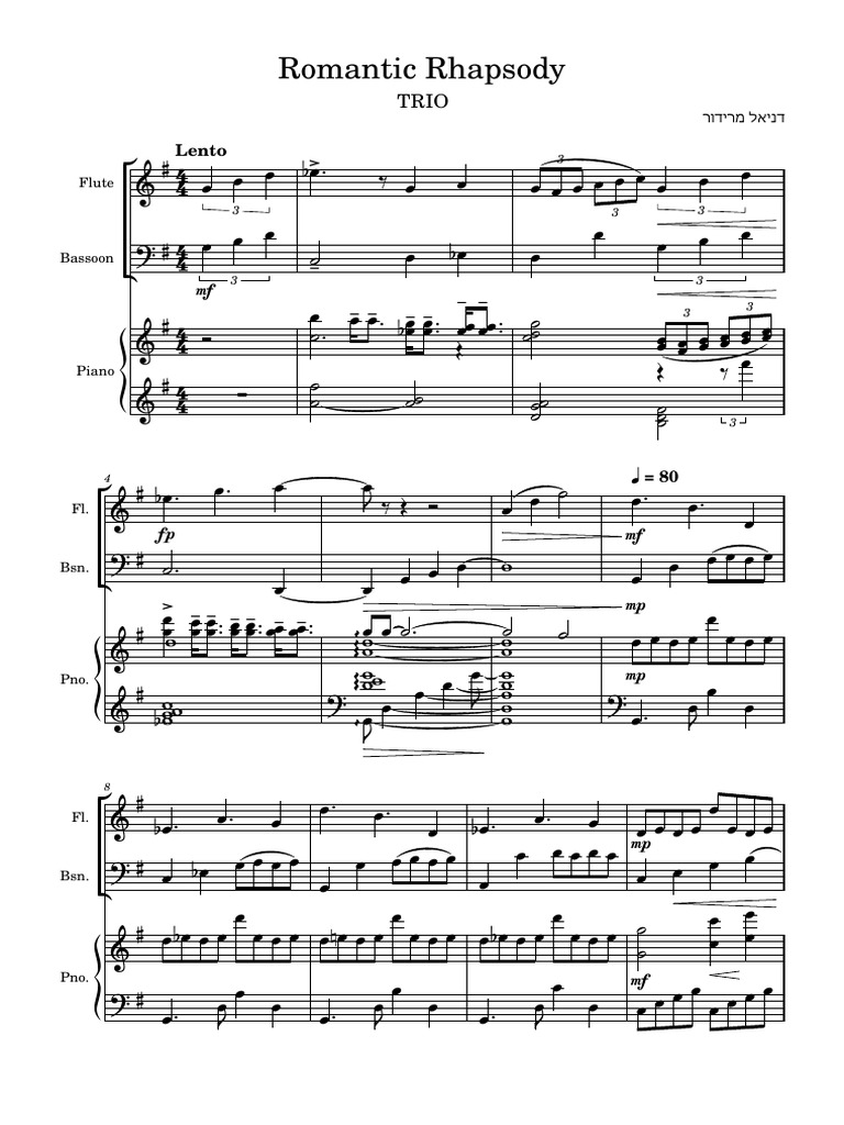 Romantic Rhapsody | PDF | Classical Music