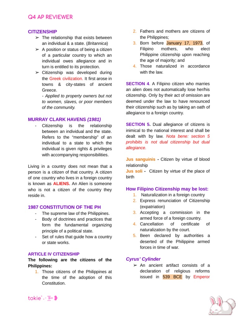 q4 AP Reviewer 1 | PDF