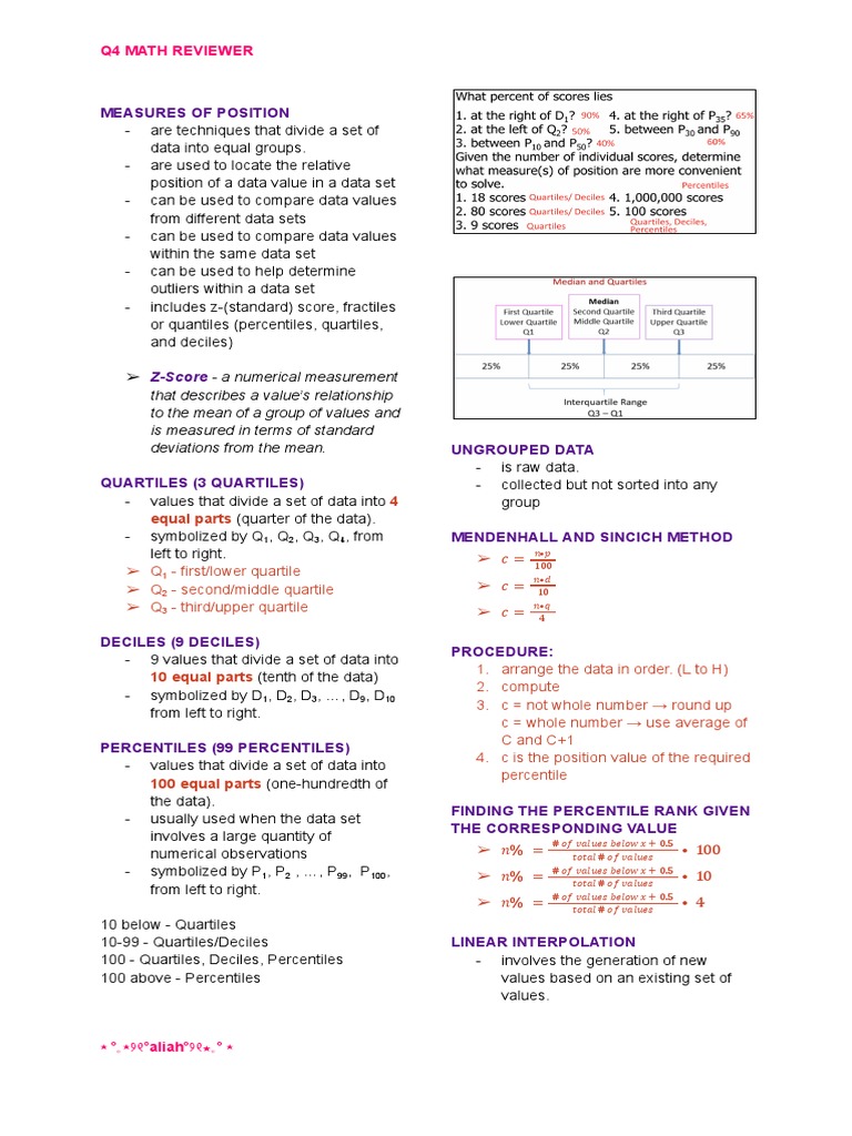 Q4 Math 10 Reviewer | PDF