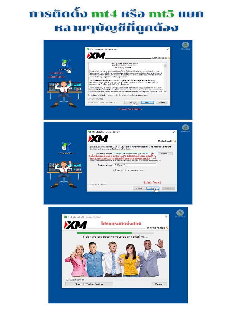 คู่มือแยก mt4 กรณีรัน EA ที่มีไฟล์ msimg32 dll | PDF