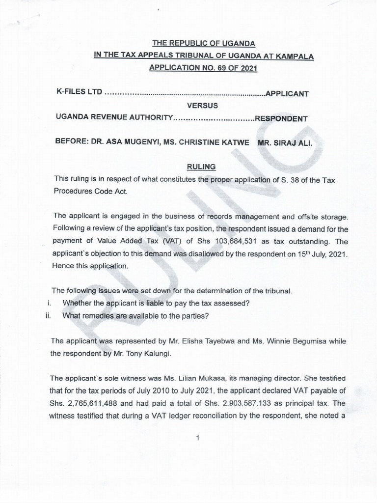 K-Files Vs URA | PDF