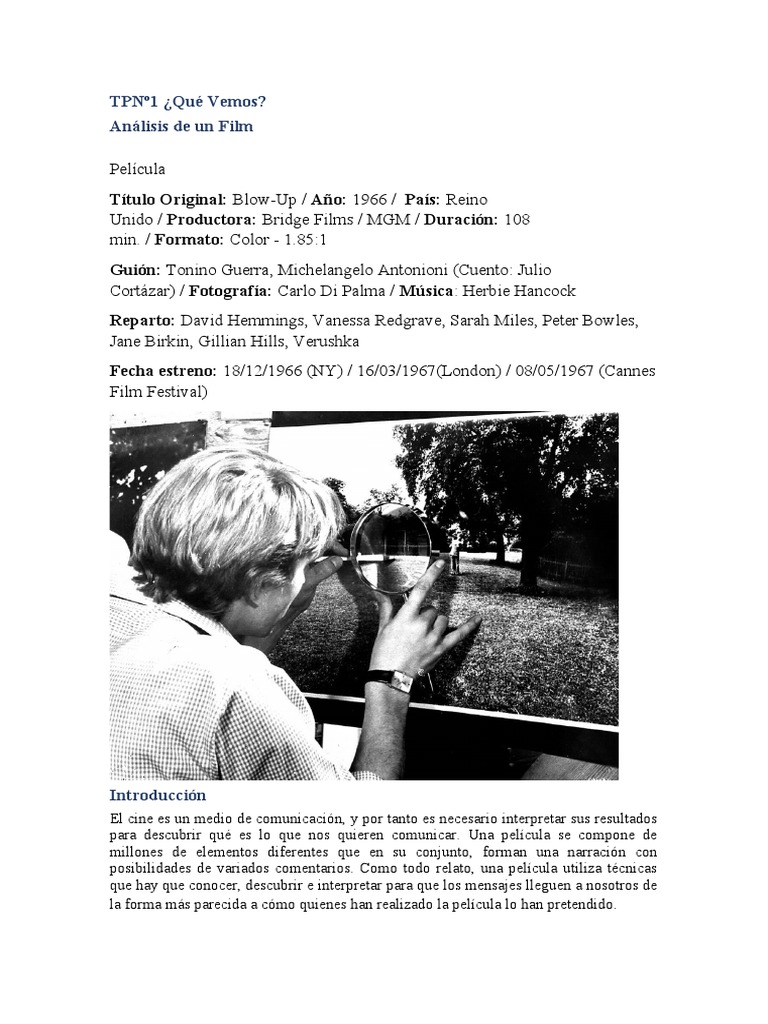 Qué Vemos en Una Película - GUÍA DE ANÁLISIS | PDF | Experiencia