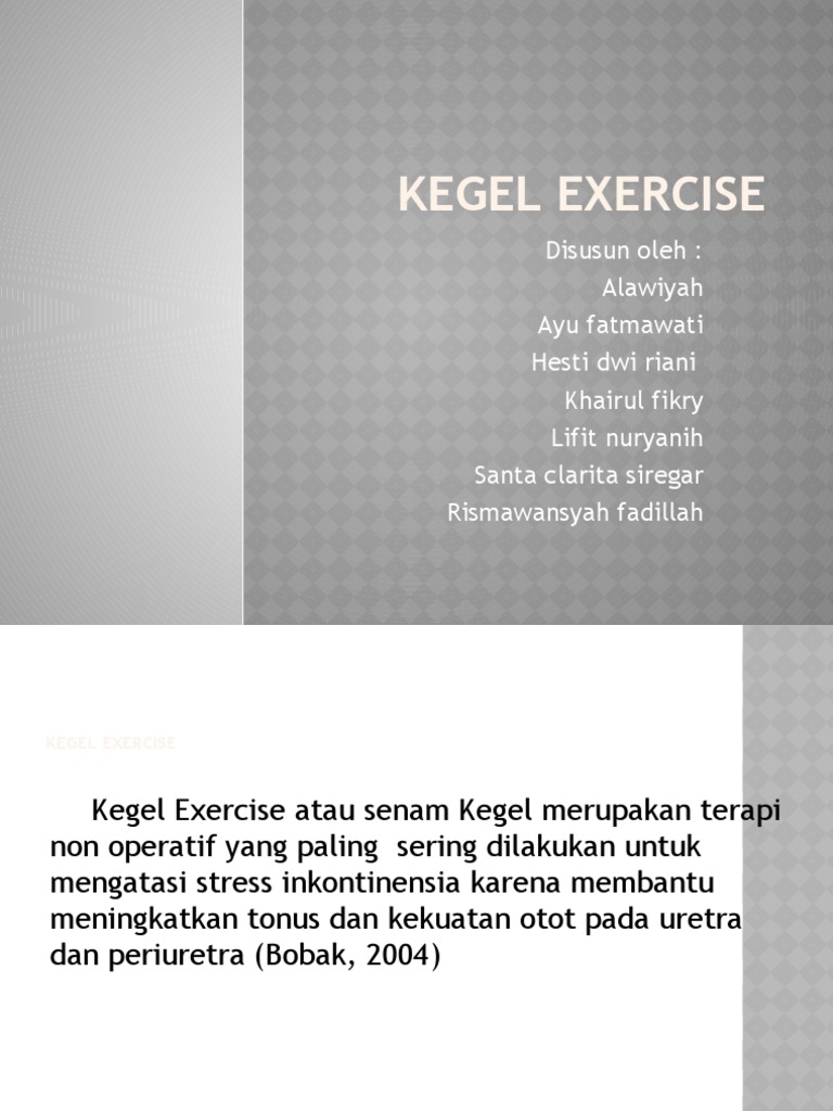 Kegel Exercise | PDF