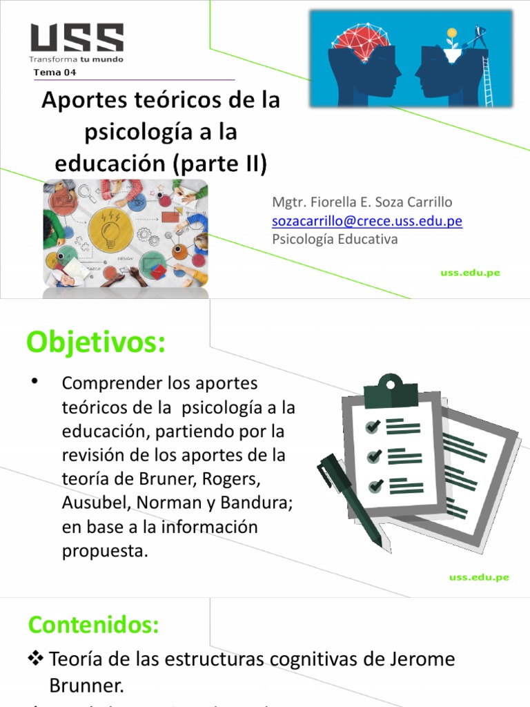 Tema 4 Aportes Teóricos De La Psicología A La Educación Pdf