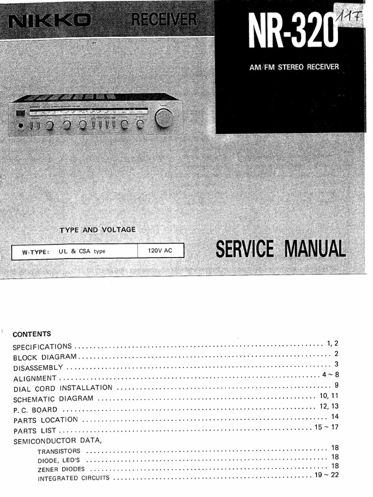 Nikko Nr-320 Receiver | PDF