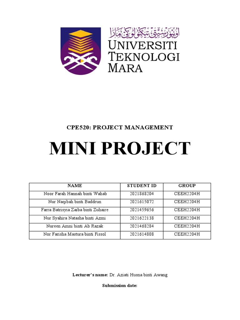 Cpe520 Mini Project | PDF