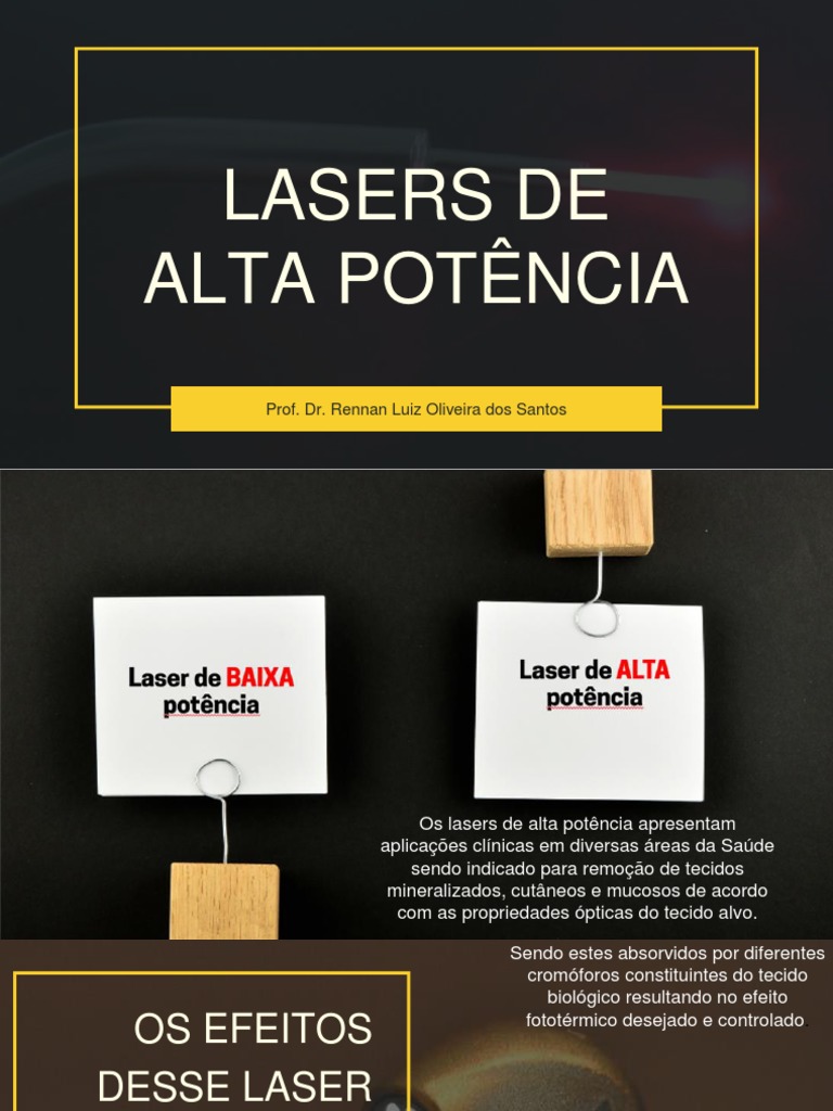 Aplicações de Lasers de Alta Potência | PDF | Laser | Dentina