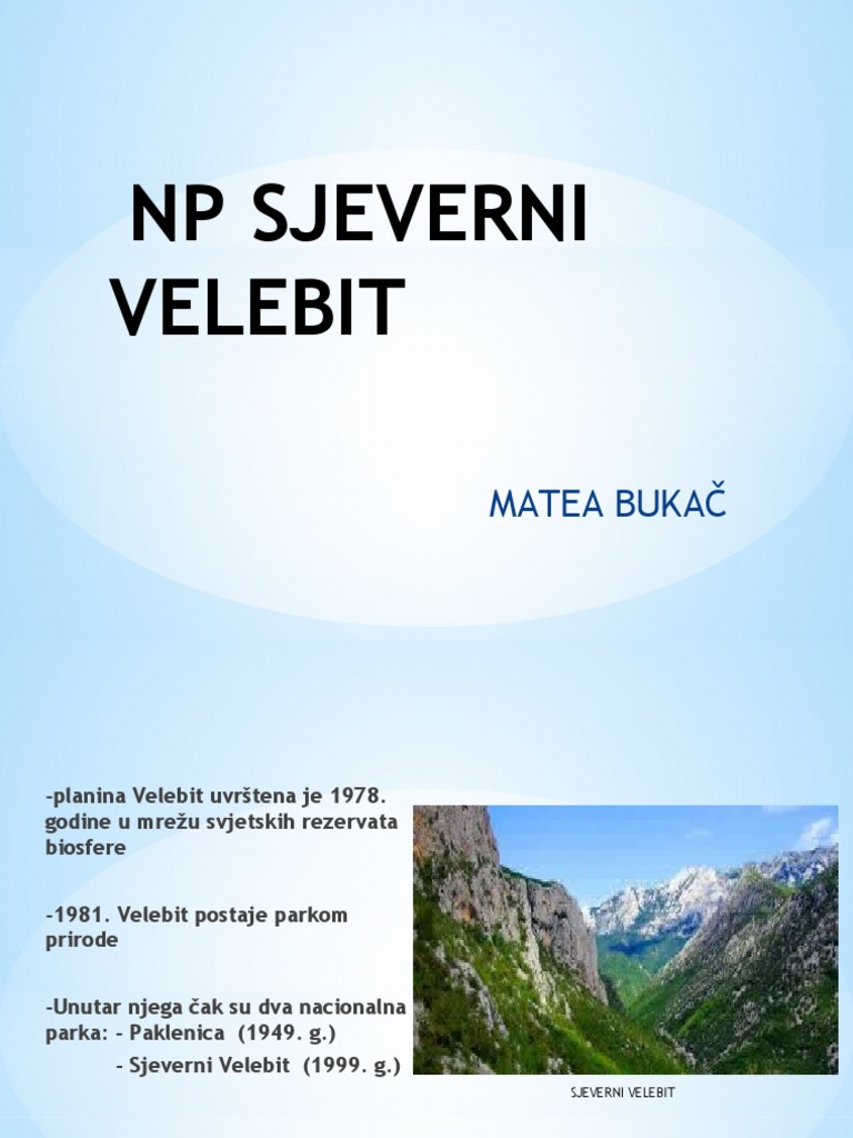 NP Sjeverni Velebit | PDF