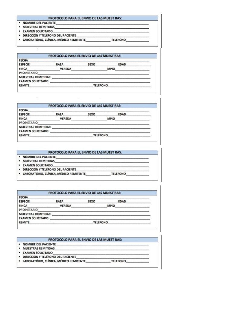 rotulo para muestra | PDF