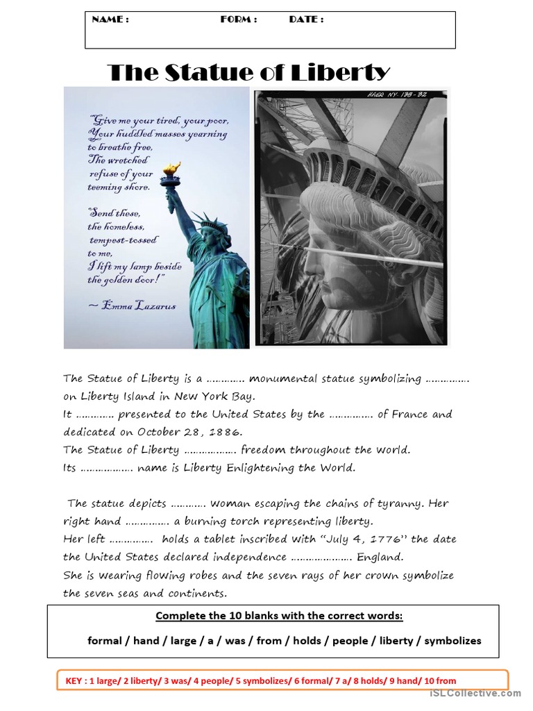 The Statue of Liberty | PDF | Social Science