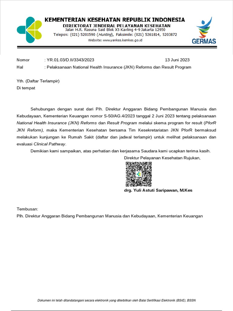Pelaksanaan National Health Insurance (JKN) Reforms Dan Result Program ...
