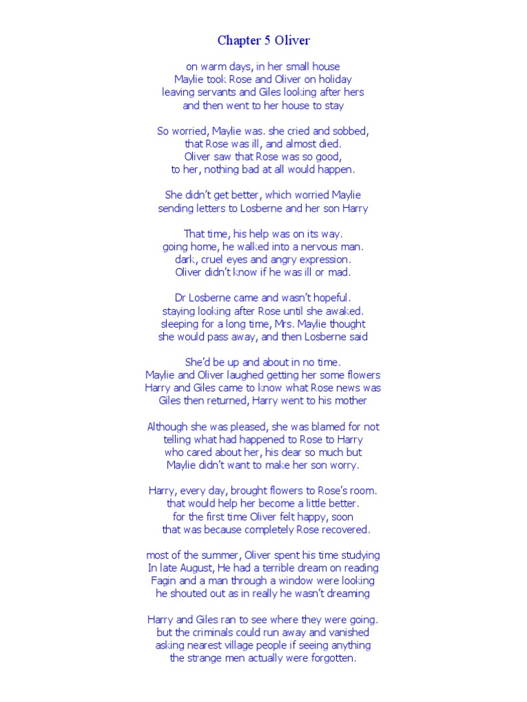 Chapter 5 Oliver | PDF