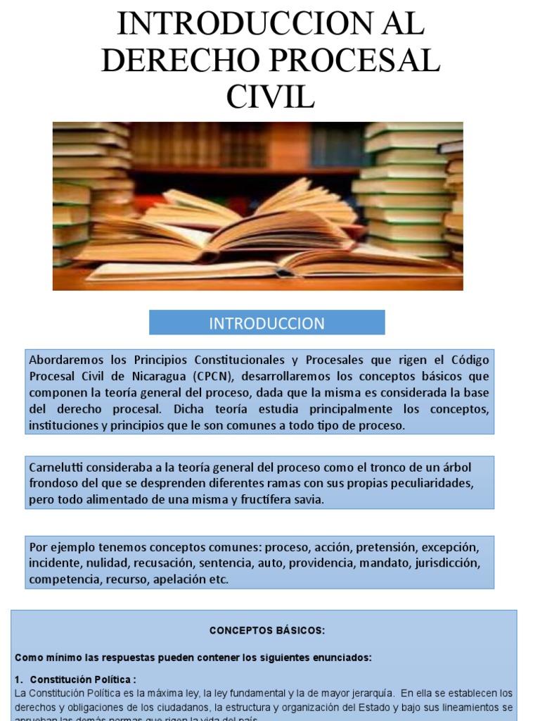 Tema 1 Introduccion Al Derecho Procesal Civil Pdf Jurisdicción