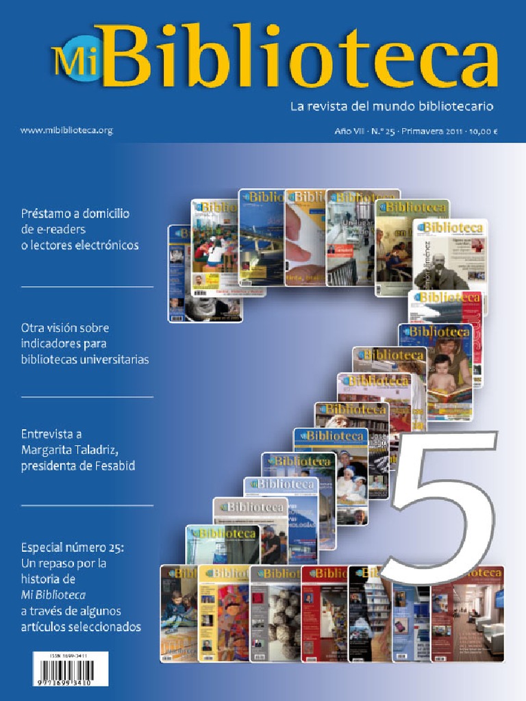 Mi Biblioteca La Revista Del Mundo Bibliotecario Num 25 Primavera 2011 1052185 | PDF ...