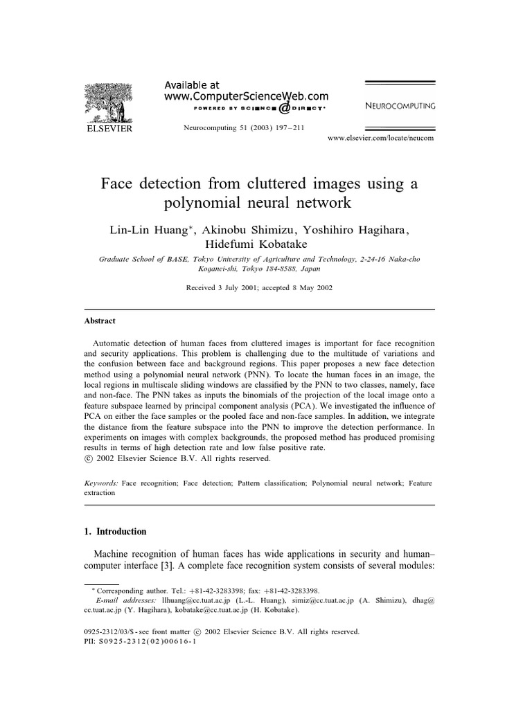 Neural Network Face Detection | PDF