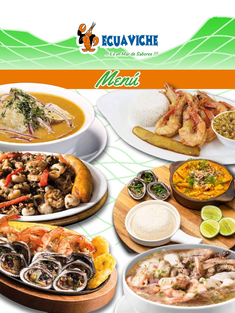 Menu Ecuaviche | PDF | Mariscos | Mariscos