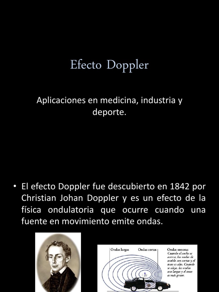 Efecto Doppler | PDF | Efecto Doppler | Ultrasonido