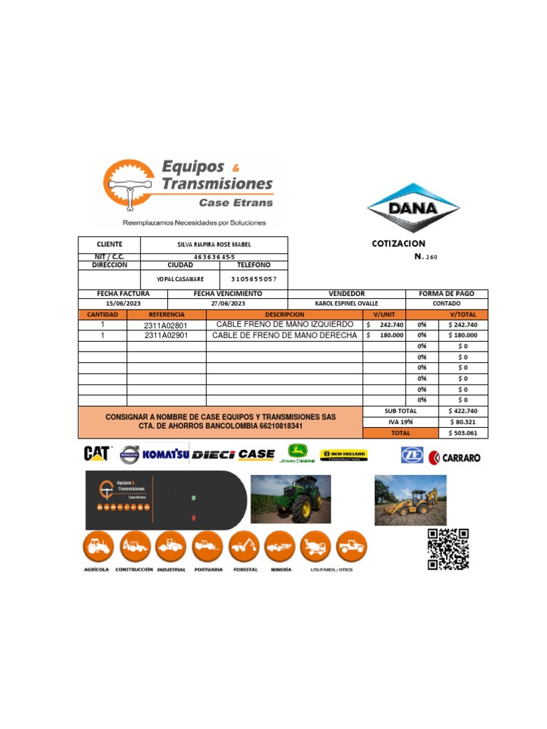 Cotizacion 260 | PDF