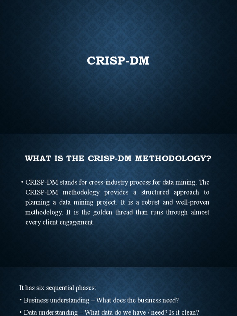 Crisp DM | PDF | Data Analysis | Data