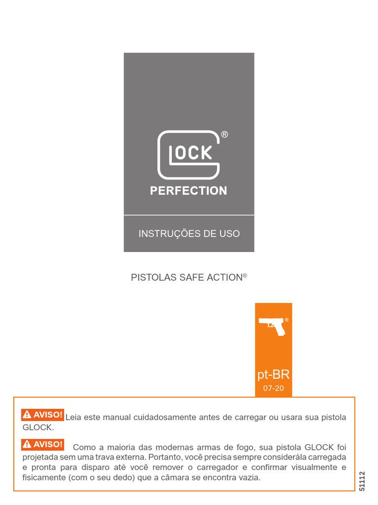 Manual Glock | PDF | Carregador (armas de fogo) | Cartucho (armas de fogo)