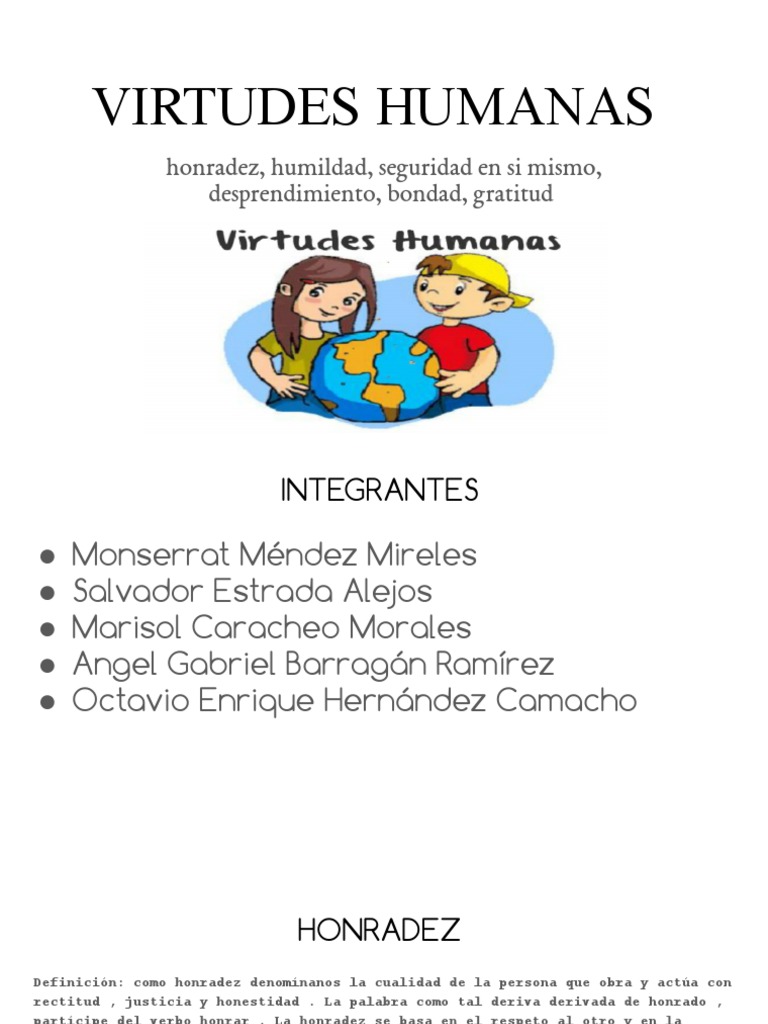 Virtudes Humanas-1 | PDF | Virtud | Valor (ética)