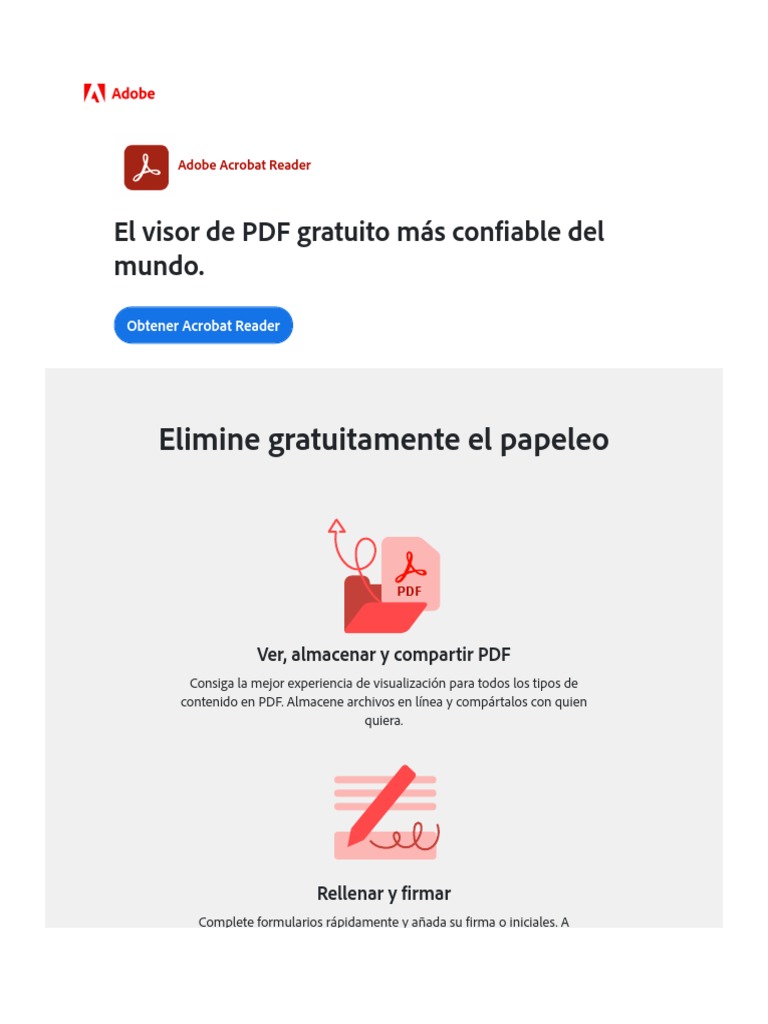Adobe - Descarga de Adobe Acrobat Reader DC - Visor de PDF Gratuito ...
