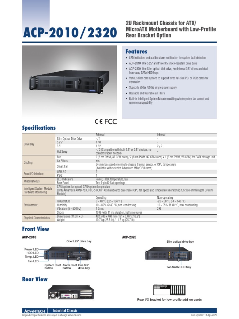 2U Rackmount Chassis Overview | PDF | Computing | Computer Engineering