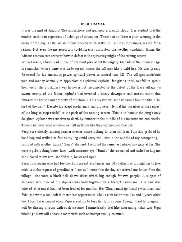 The Betrayal | PDF | Poetry