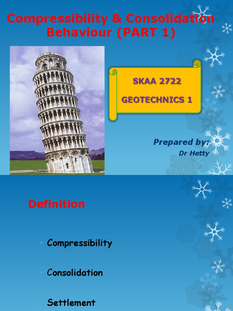 Chapter 2 (Part 1) - Compressibility and Consolidation | PDF | Natural ... Chapter 2 (Part 1) - Compressibility and Consolidation | PDF | Natural ...