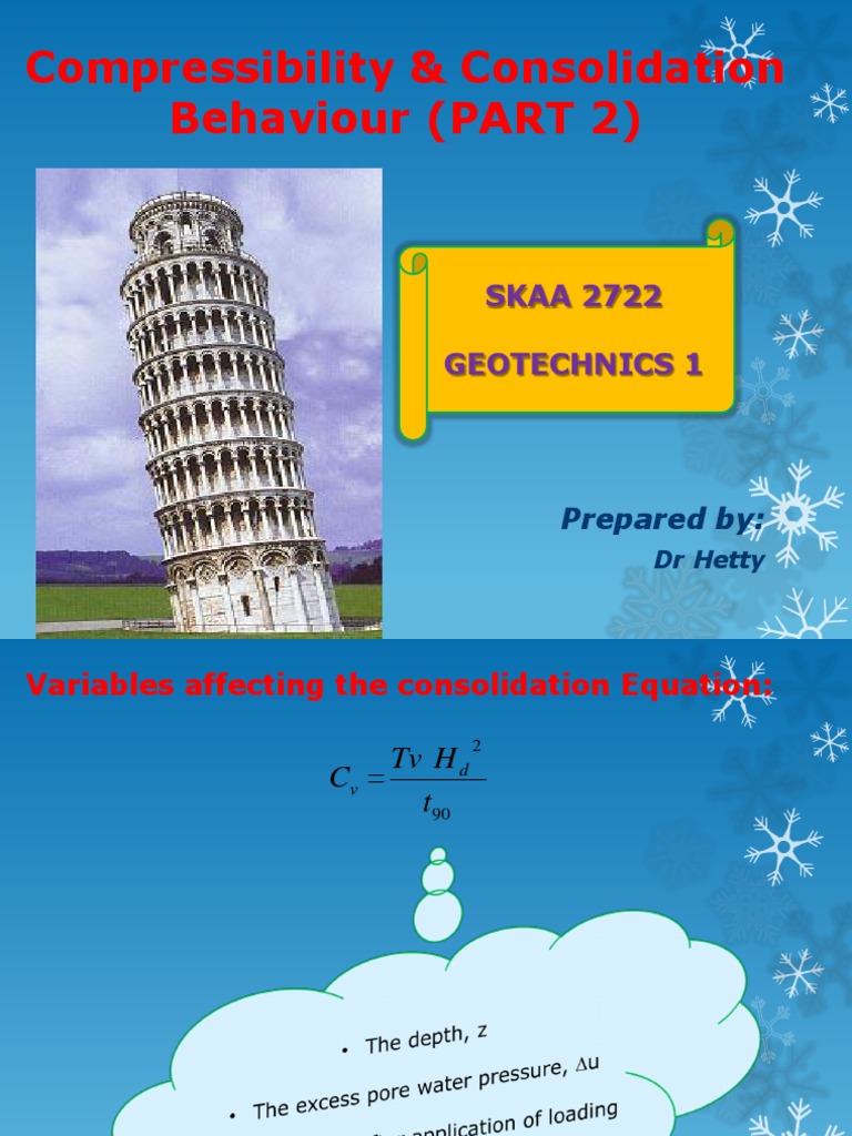 Chapter 2 (Part 2) - Compressibility and Consolidation | PDF Chapter 2 (Part 2) - Compressibility and Consolidation | PDF