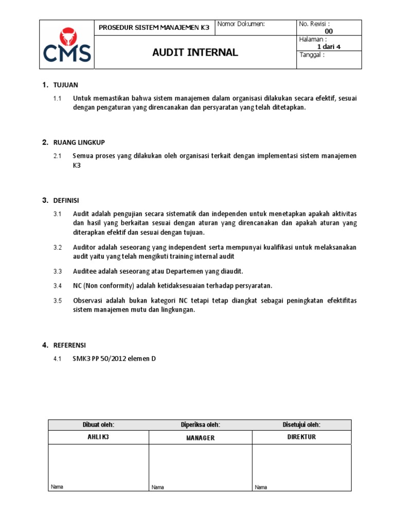 SOP 07 Audit Internal | PDF